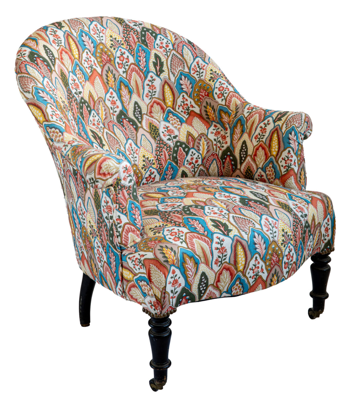 Round Back Armchair - Olivine